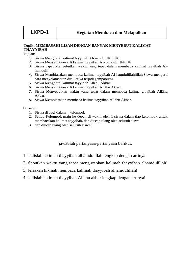 423678112-Lkpd-Materi-Akidah-Akhlak | PDF