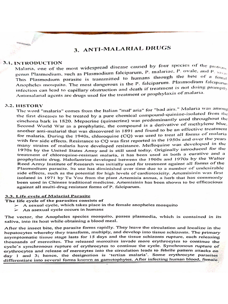 Antimalarial | PDF