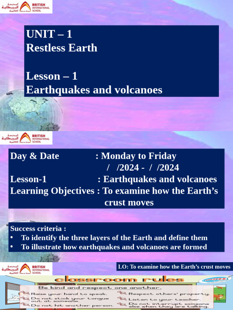 Earthquakes and Volcanoes: Grade 6 Unit | PDF | Volcano | Plate Tectonics