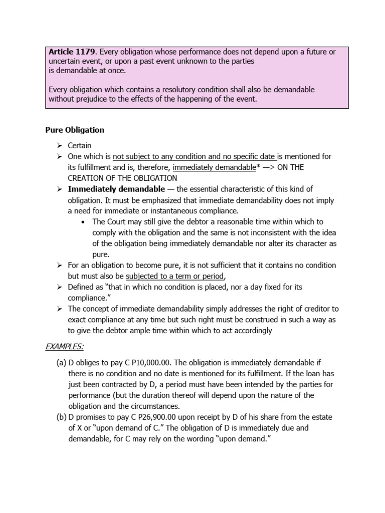 Oblicon Midterm | PDF | Guarantee | Payments