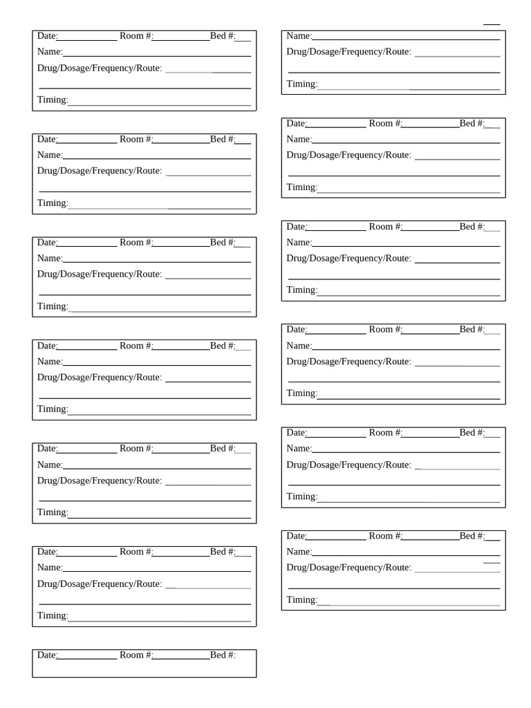 Medication Administration Log Template | PDF