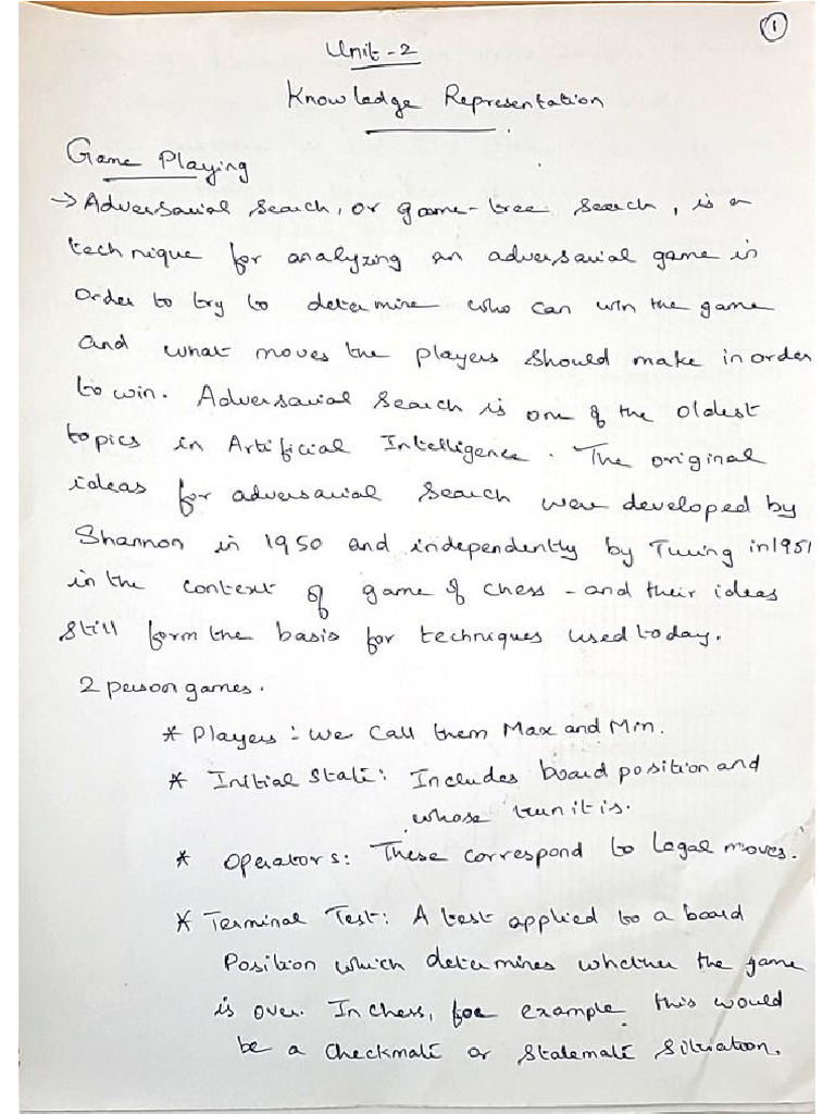 Unit-2 Knowledge Representation | PDF