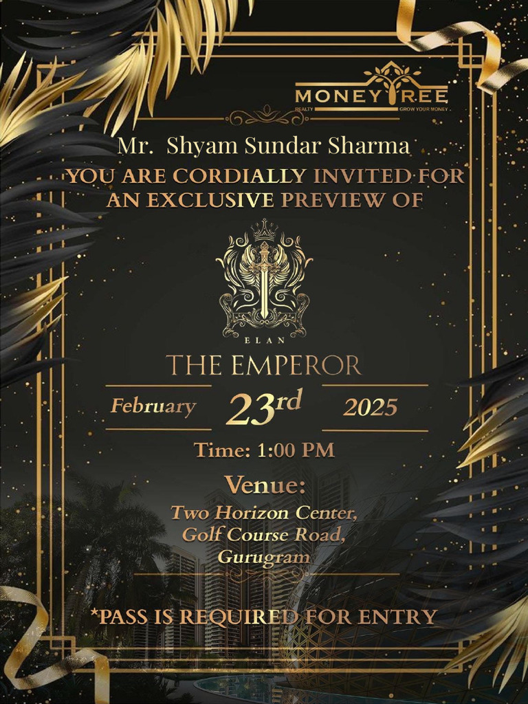 Mr. Shyam Sundar Sharma - Exclusive Pass | PDF