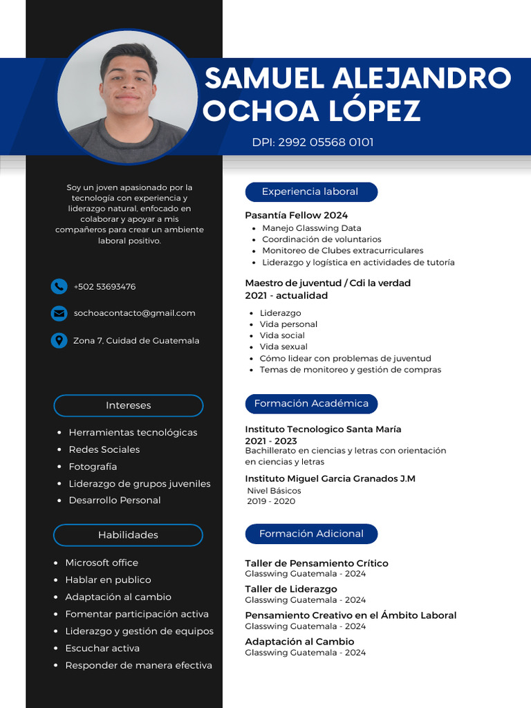 Samuel Ochoa - CV - 20241209 - 101734 - 0000 | PDF | Sicología ...