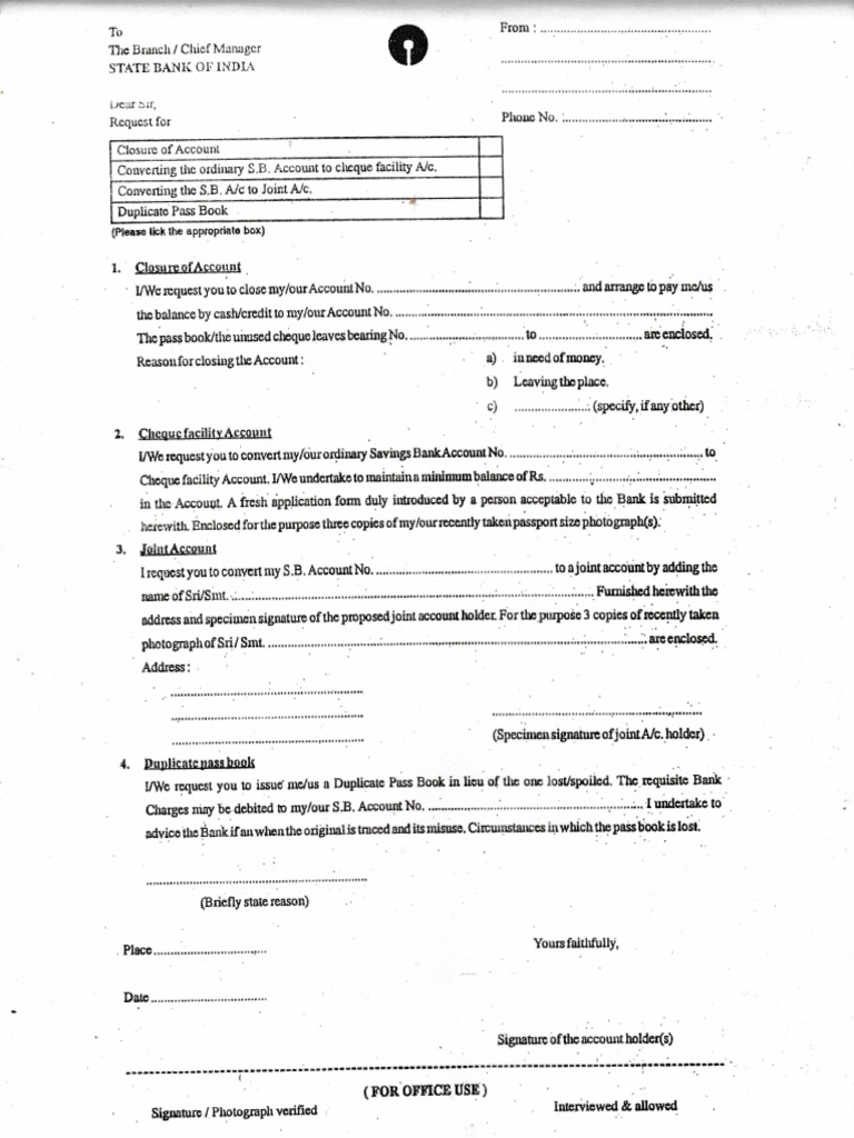 Account Closure Form | PDF