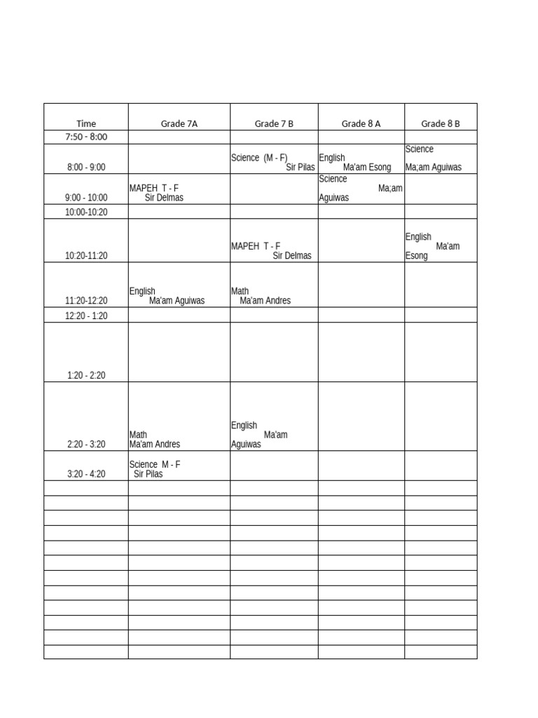 Examination Schedule 2024 2025 2nd Sem | PDF
