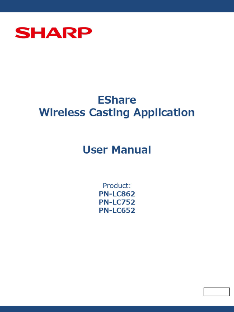 EShare Wireless Casting User Manual | PDF | Window (Computing ...