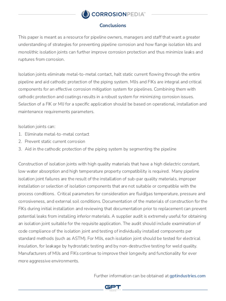 Fllange Isolation and MIJ | PDF | Corrosion | Natural Gas