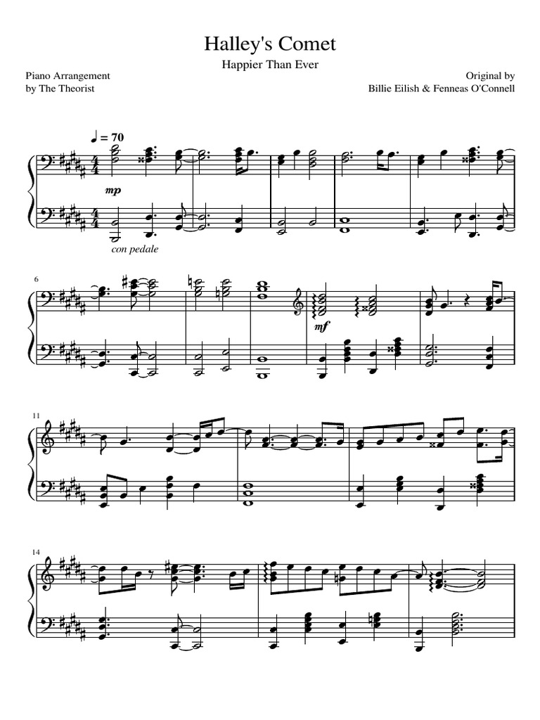 Halleys Comet Billie Eilish | PDF | Universal Music Group | Pop Music