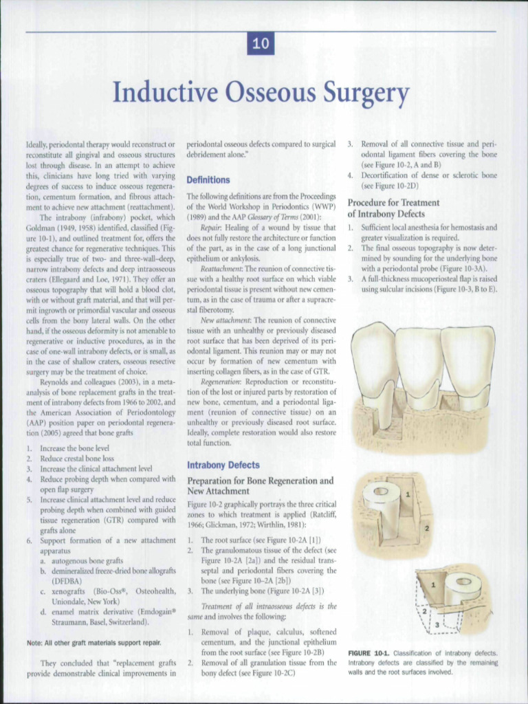 Inductive Osseous Surgery | PDF | Periodontology | Bone