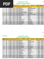 TATA IPL 2025 - Match Schedule | PDF | Sports | Cricket Competitions