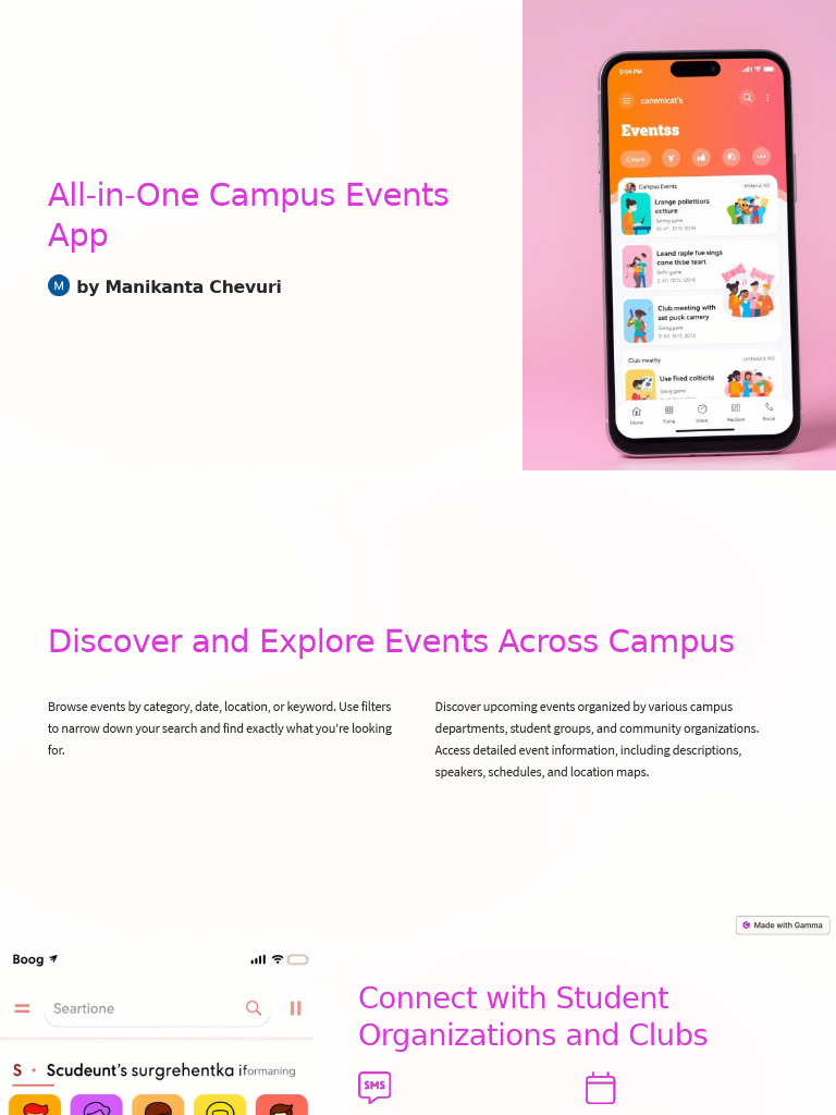 Campus Events & Clubs Hub | PDF