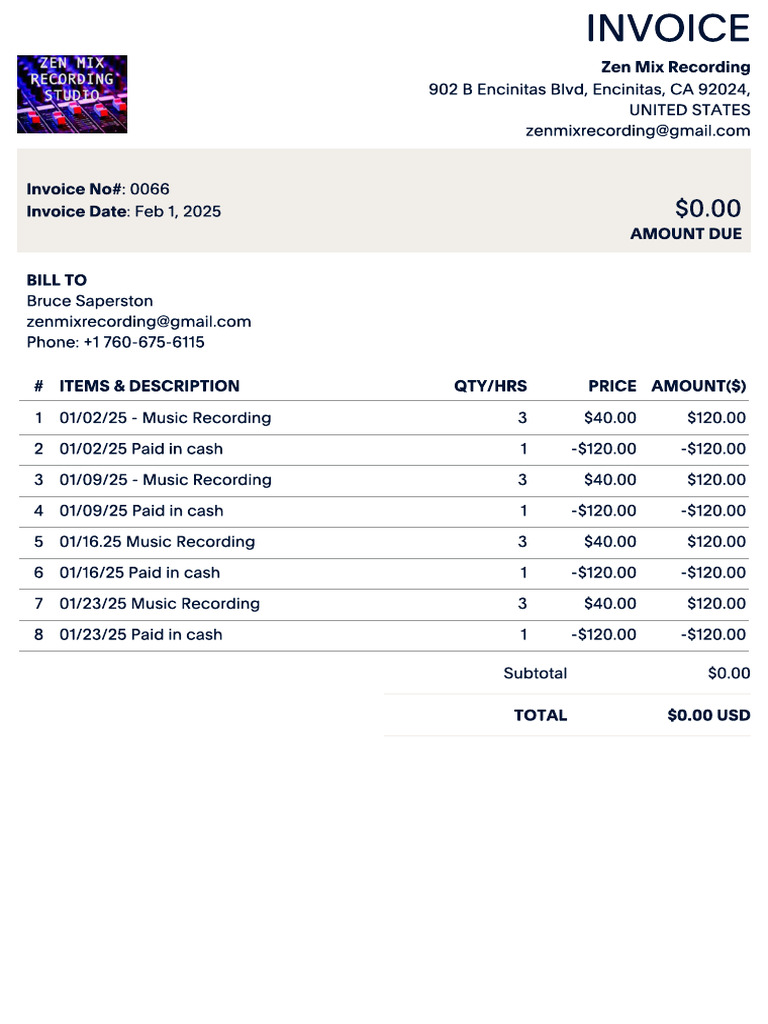 Invoice - 0066 | PDF