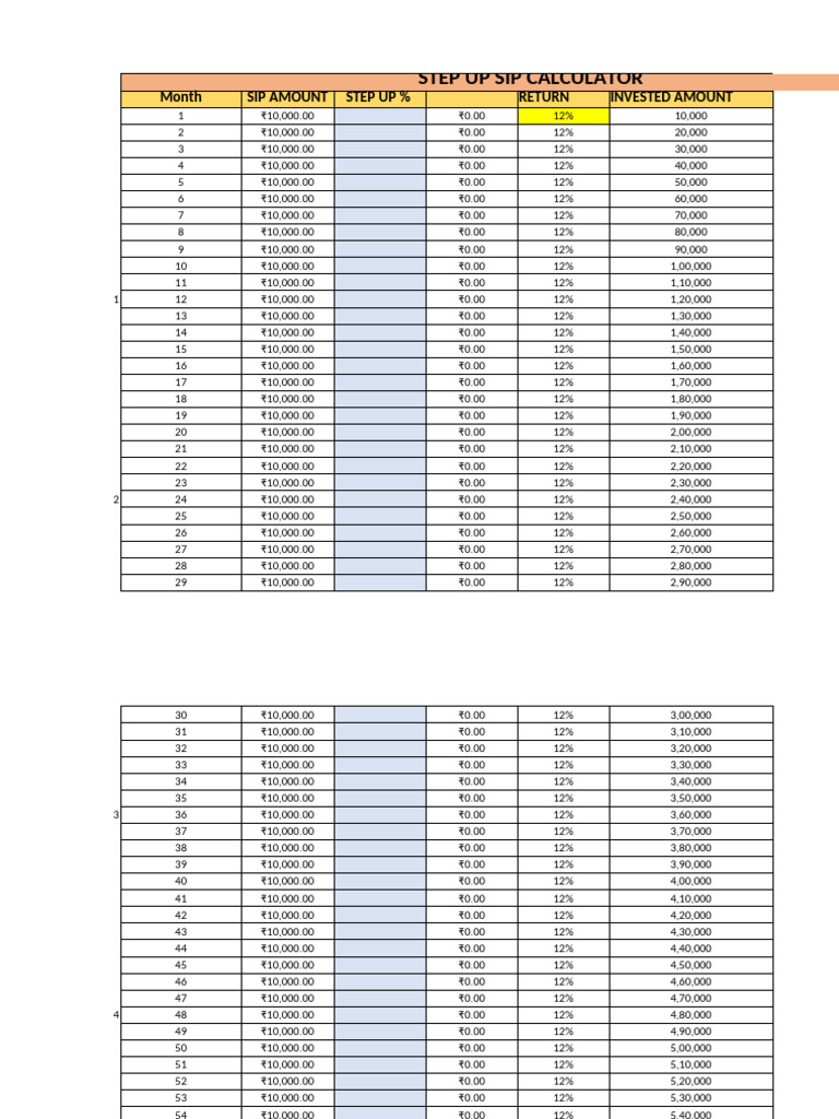 Sip Calculator | PDF