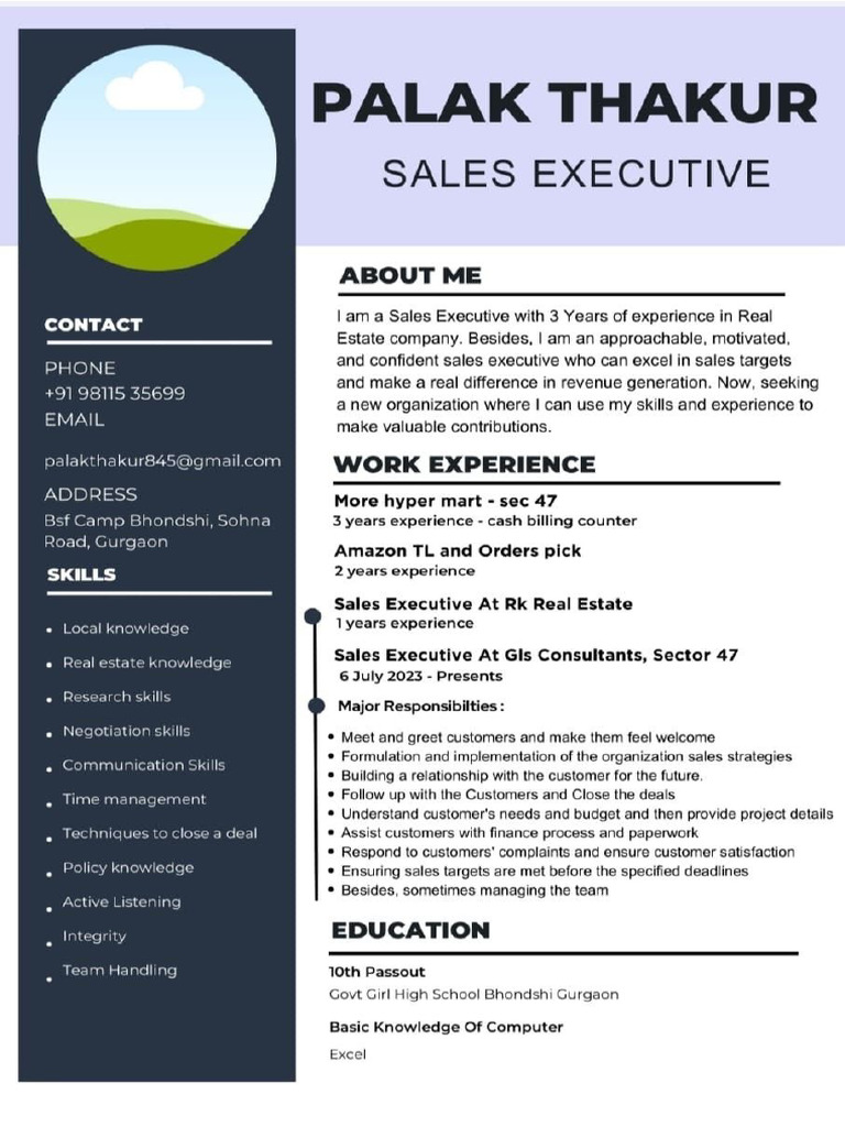 Resume PDF Palak | PDF