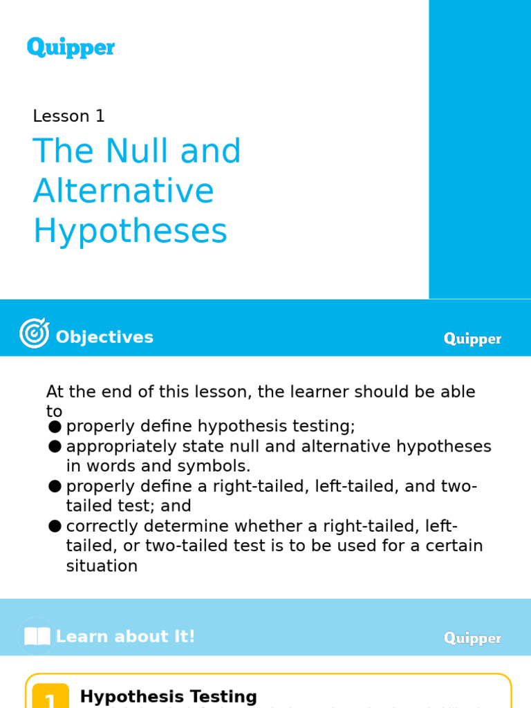 Null Hypothesis FINAL | PDF | Null Hypothesis | Hypothesis