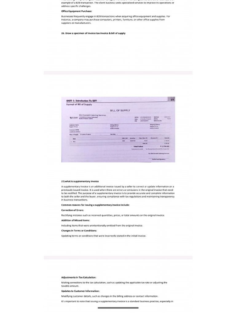 GST Record Outputs | PDF