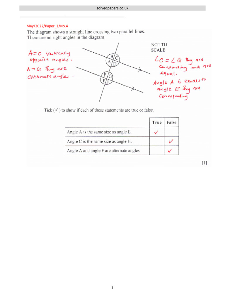2022 - 17 Shapes and Geometry Checkpoint - Sec - 1 Mathematics - Solved | PDF | Mathematics ...