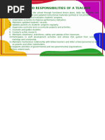 Teacher 1, II, III - Duties & Responsibilities | PDF | Lesson Plan ...