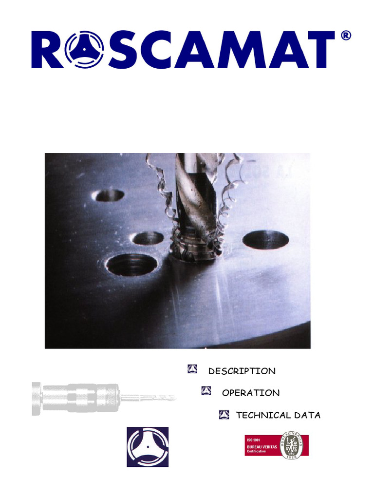 Pneumatic Tapping Machine Roscamat 400 by Tecnospiro Machine Tool SL | PDF | Mechanical Engineering