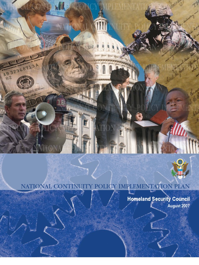 Natl Continuity Policy Imp Plan | PDF | Risk Management | Threat (Computer)