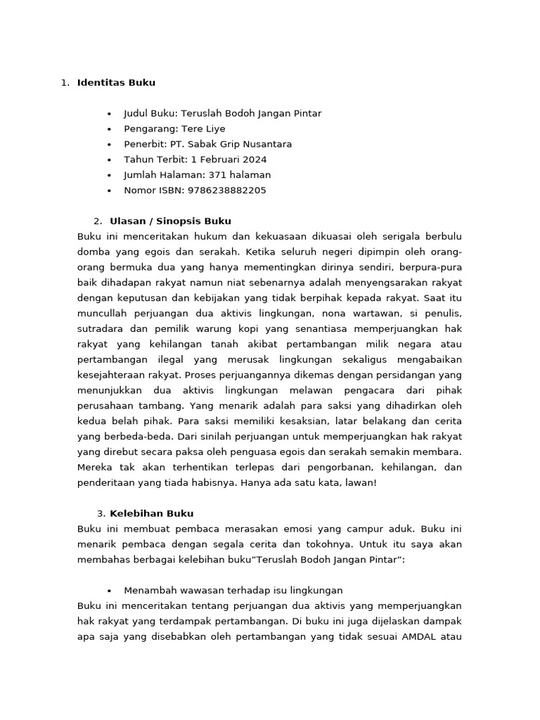 Identitas Buku | PDF