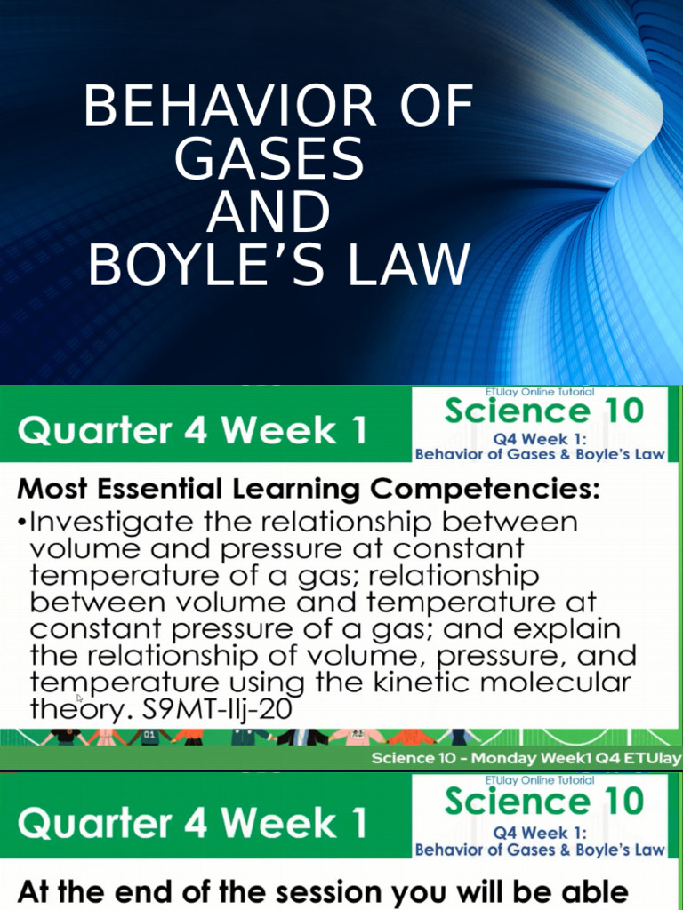 BEHAVIOR OF GASES | PDF