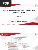 Nscp Provisions in Computing Wind Loads | PDF | Wound | Wind Speed