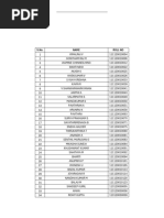 12th Class Student Roll Number List | PDF