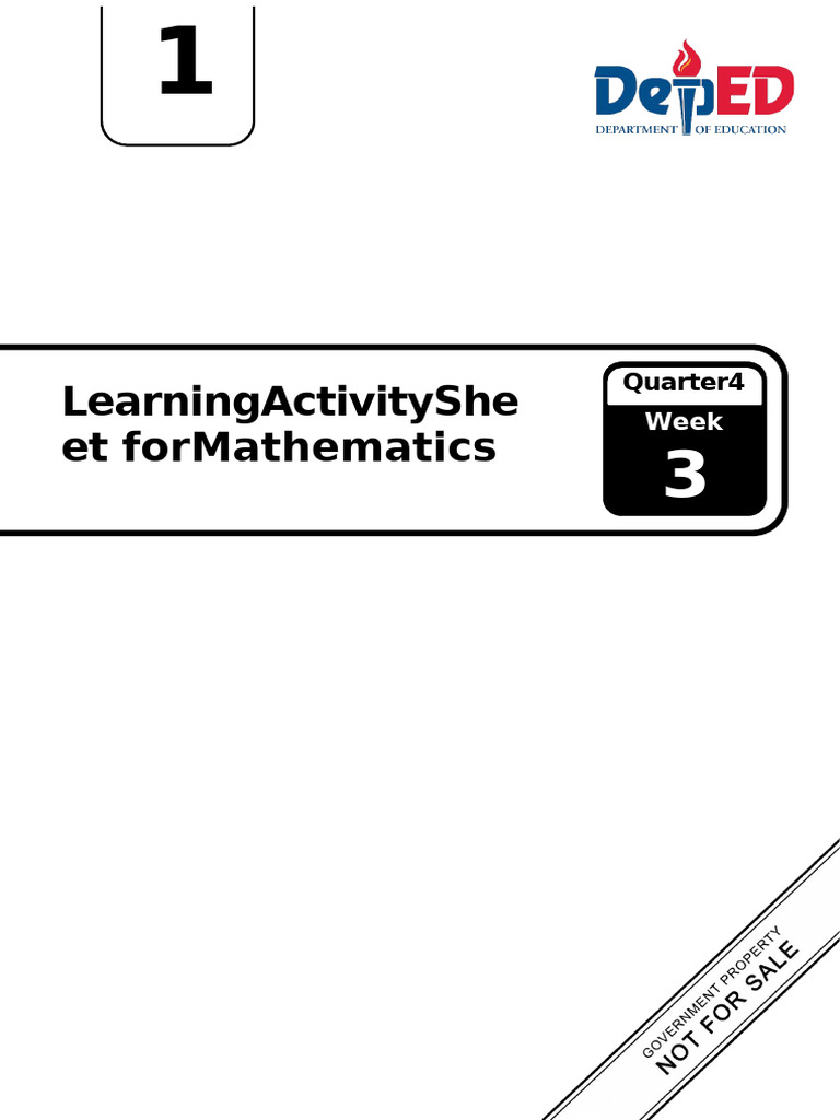LAS_Math-1_Q4_Week3_v.3_For-sign-off | PDF | Intellectual Property Law