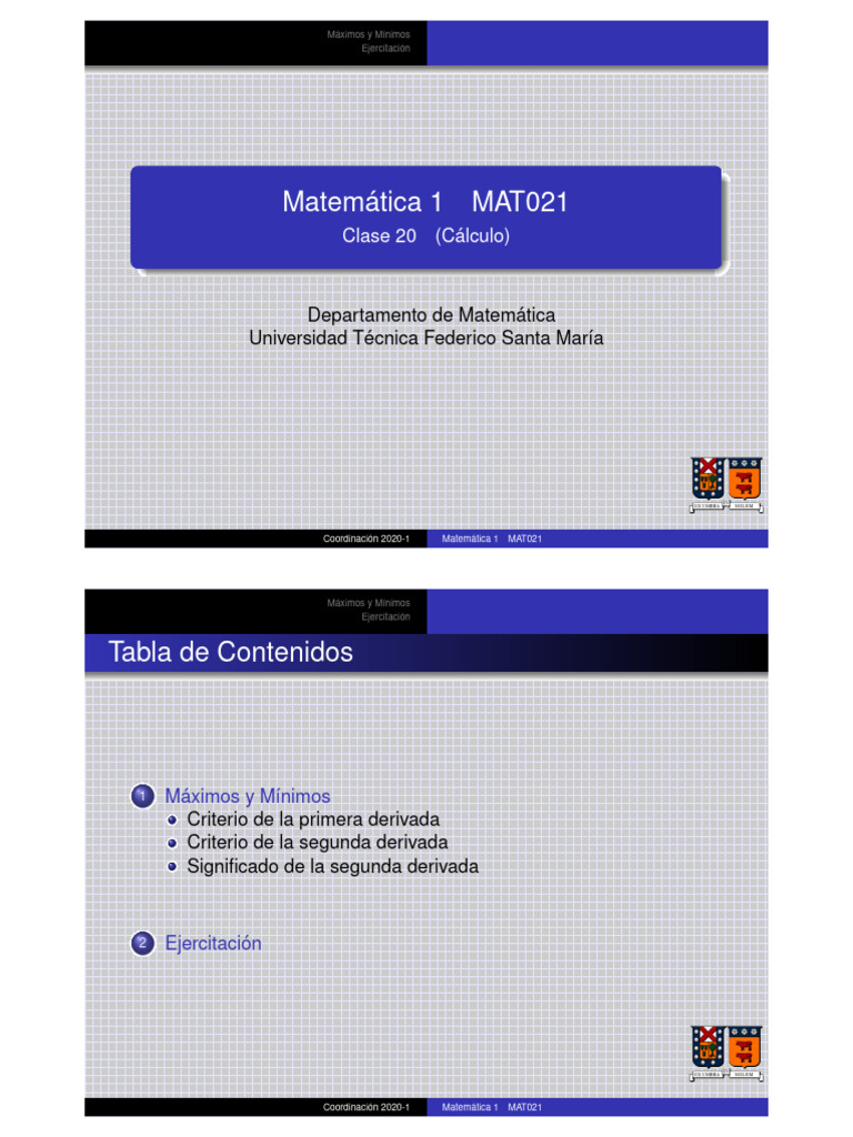 Clase 20 - Calculo Sin Pausa | PDF | Derivado | Conjunto convexo