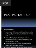 Postpartum Assessment Case Study | PDF | Postpartum Period | Childbirth