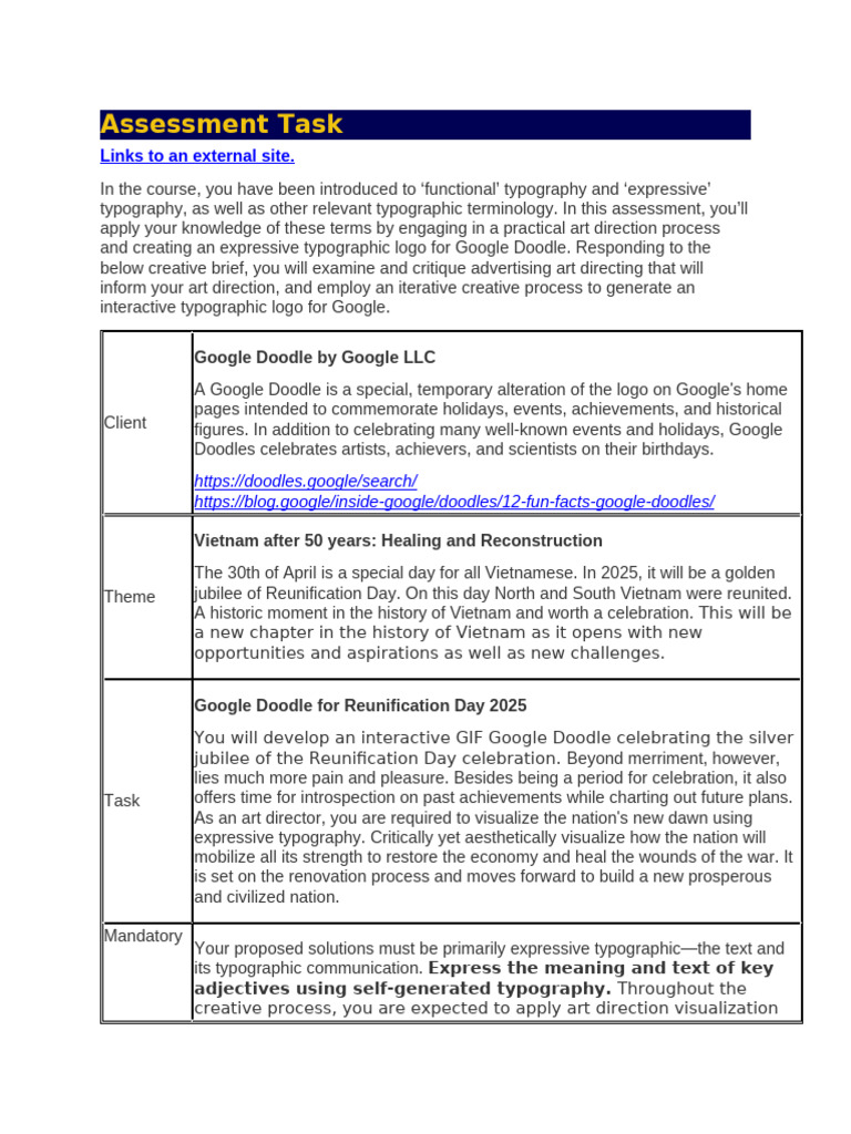 Assessment Task | PDF