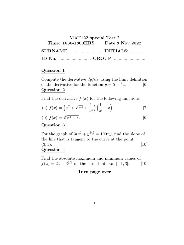 specialtest2122 | PDF