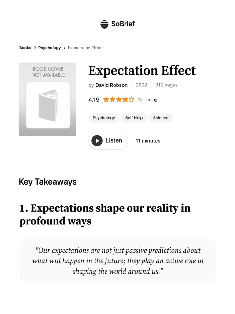 the-expectation-effect | PDF | Sleep | Placebo