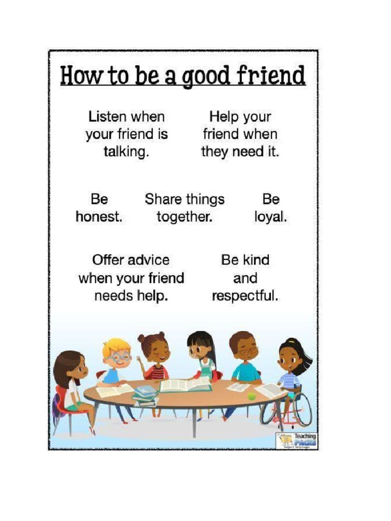 Being A Good Friend Notes | PDF