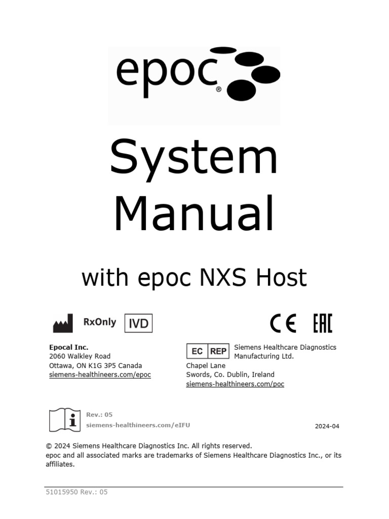 Epoc System Manual With Epoc NXS Host en - Rev 05 DXDCM ...