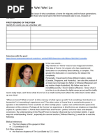 Poetry Analysis - Translating Grandfather's House | PDF | Poetry