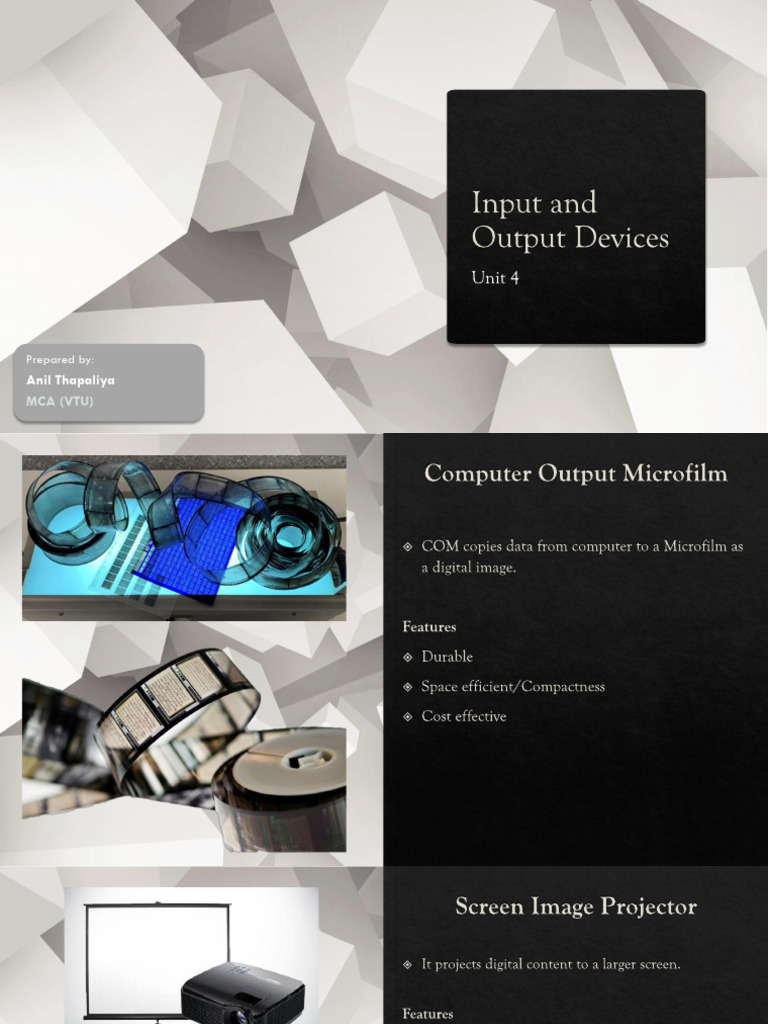 Unit 4 - Input and Output-1 | PDF