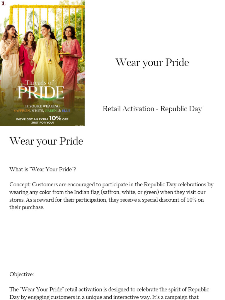 RD - Wear Your Pride | PDF