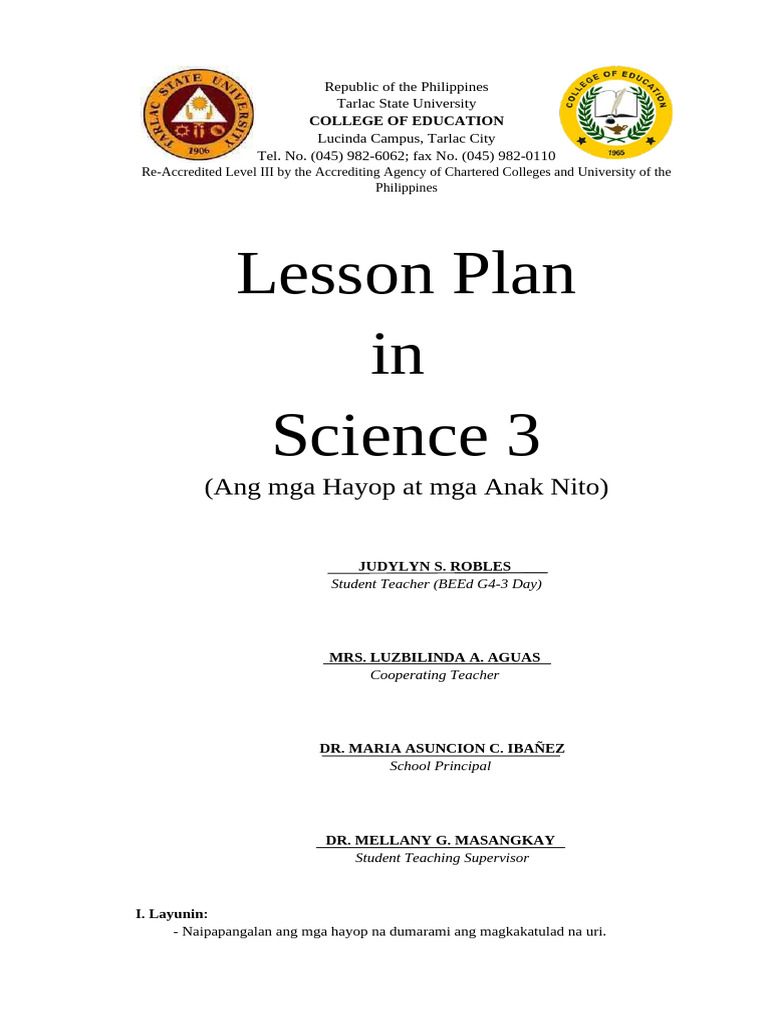ROBLES, JUDYLYN S. Lesson Plan For DEMO | PDF