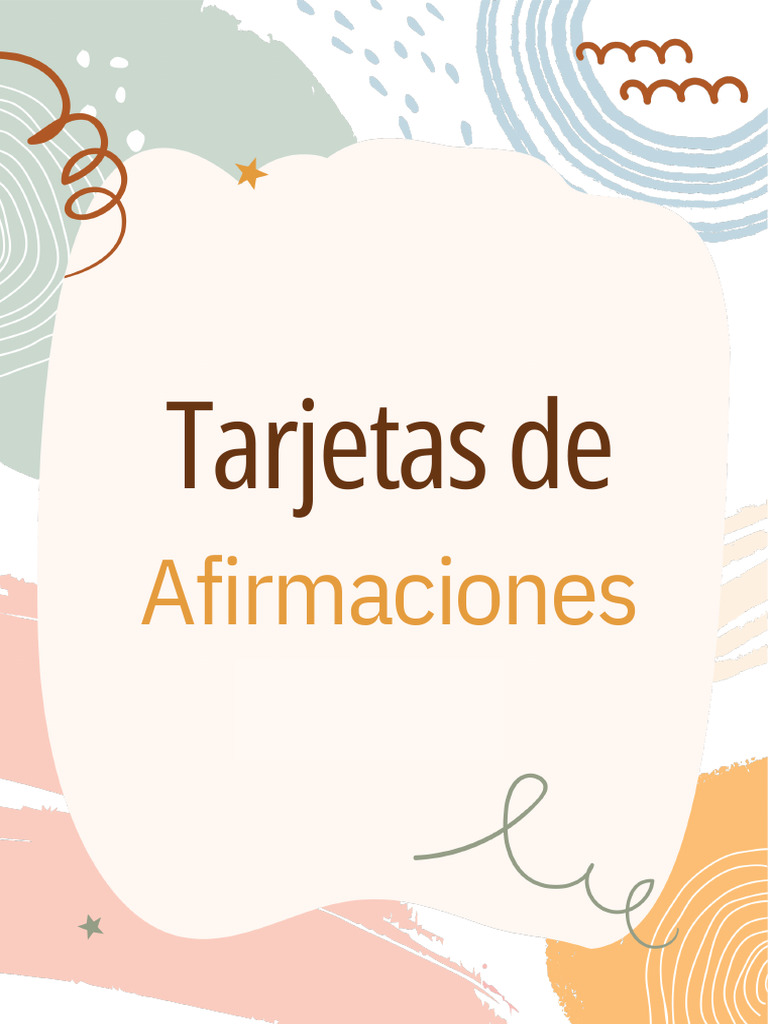 Tarjetas de Afirmaciones | PDF