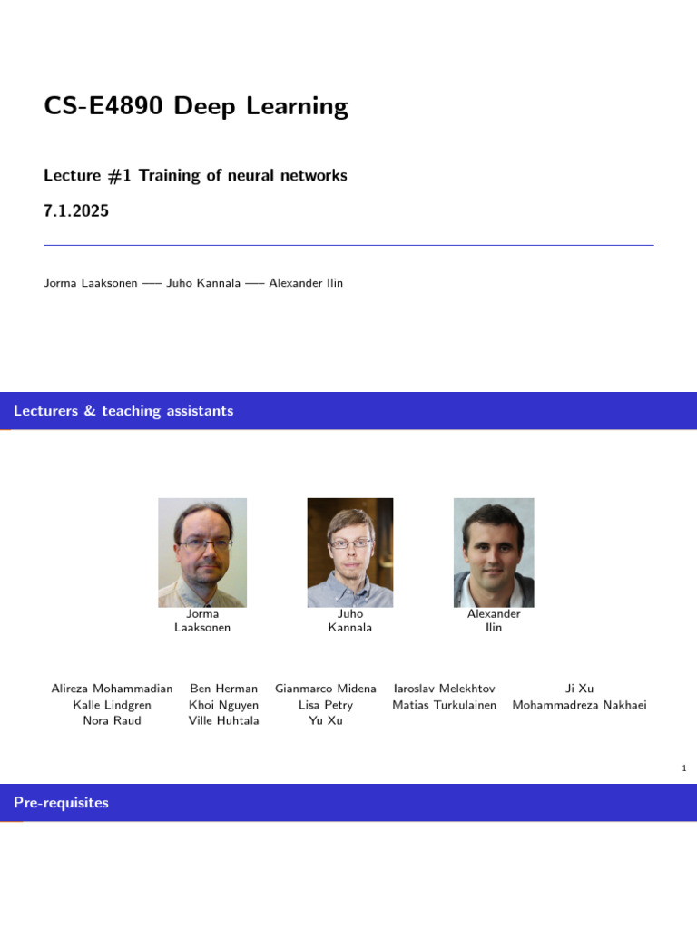 Deep Learning Intro Slides | PDF | Deep Learning | Machine Learning