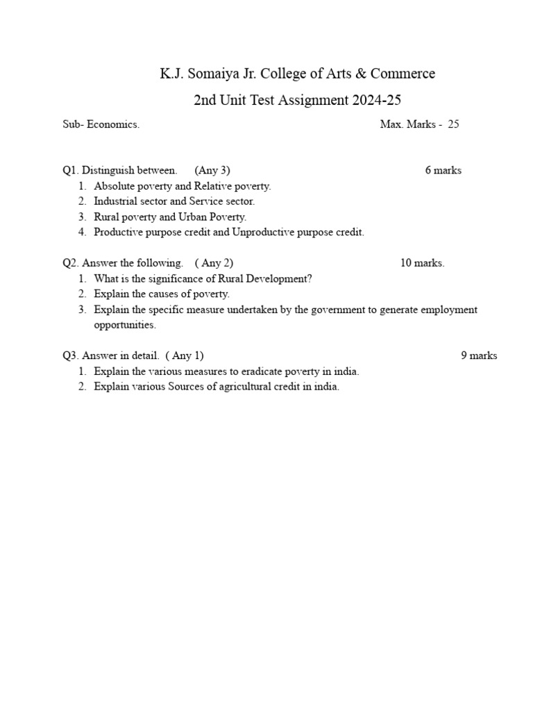 Economics Unit Test Answer Key | PDF