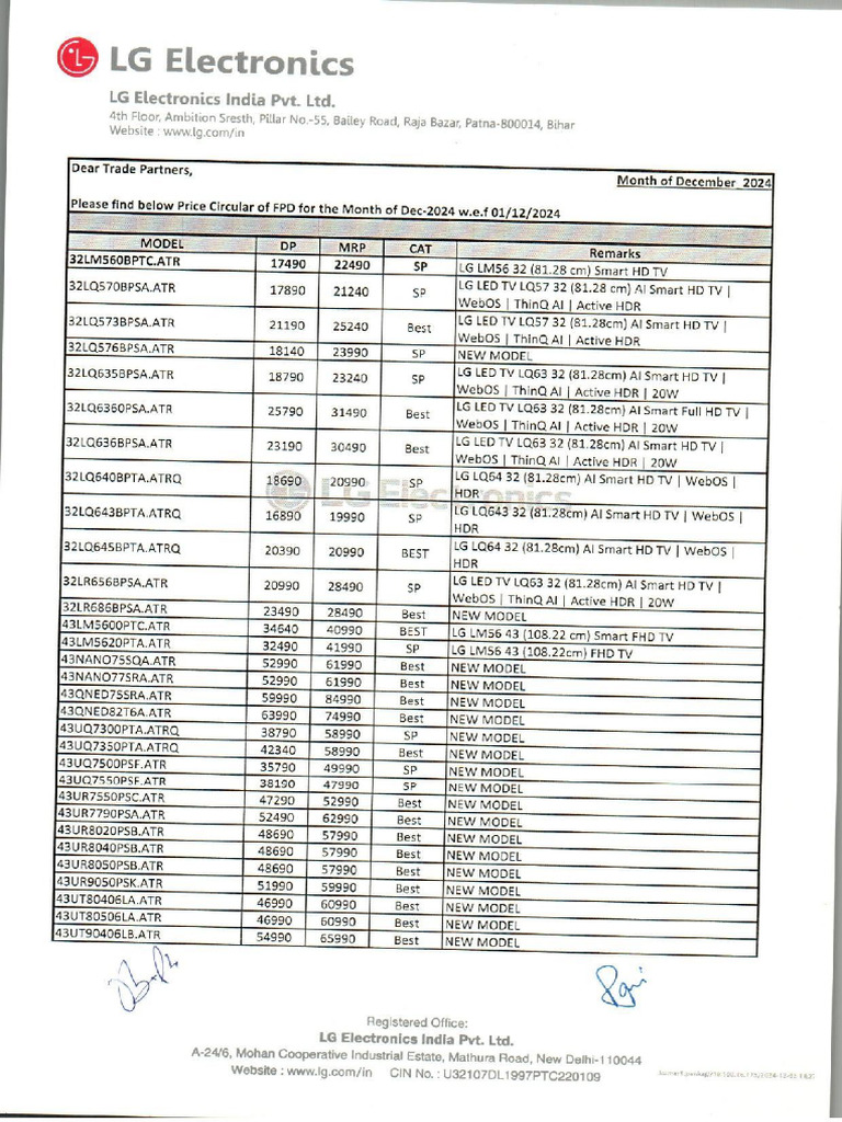 Price List - Dec - 2024 | PDF