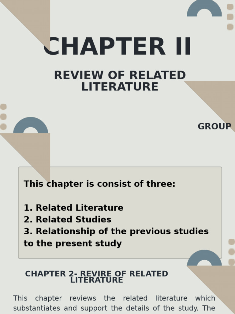 GROUP4CHAPTER-II-REVIEW-OF-RELATED-LITERATURE | PDF | Scientific Method ...