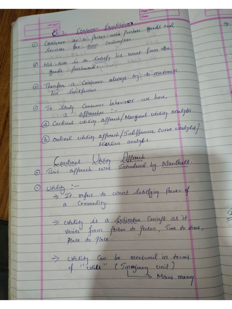 Chapter 2 Consumer Equilibrium Pdf