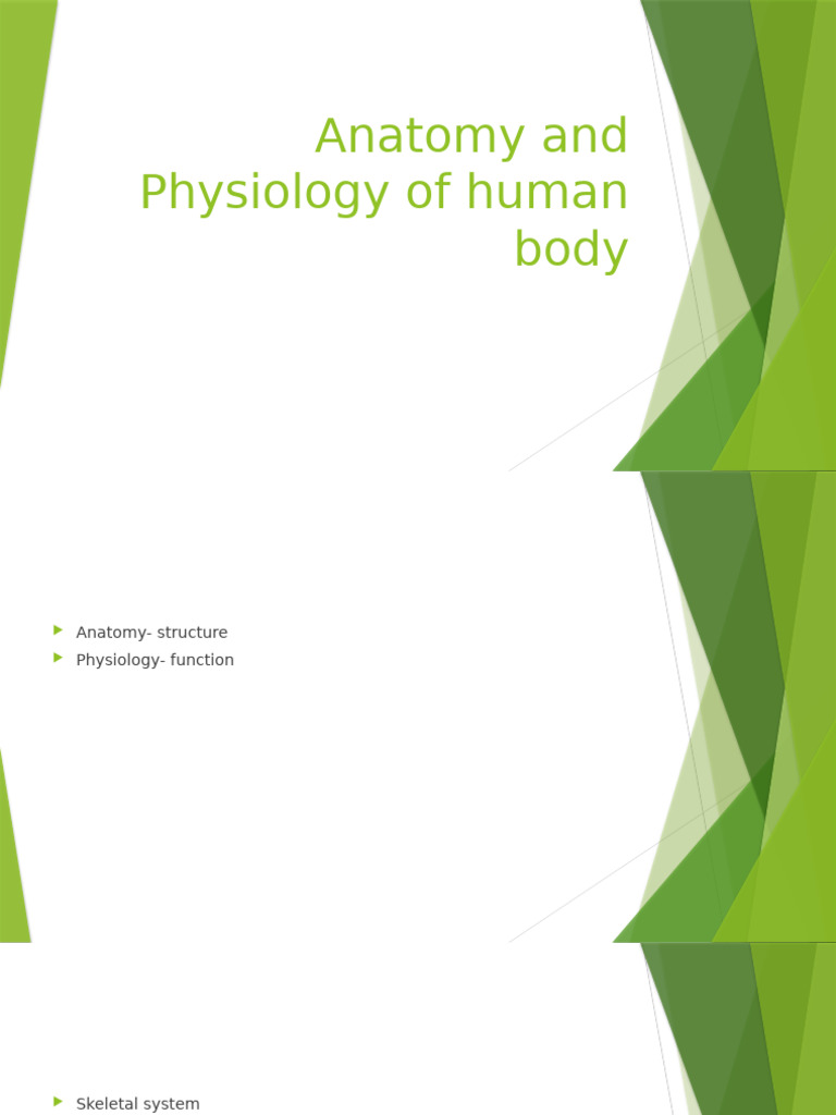 Anatomy and Physiology of Human Body | PDF