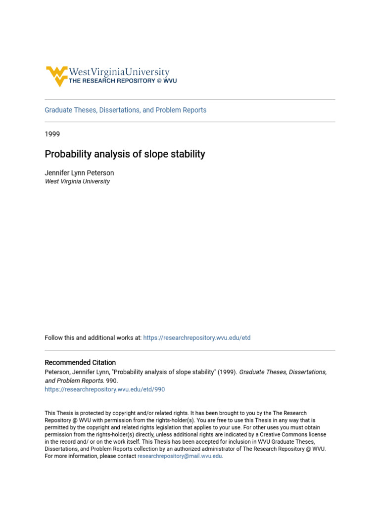 Probability analysis of slope stability | PDF | Reliability Engineering | Soil Mechanics