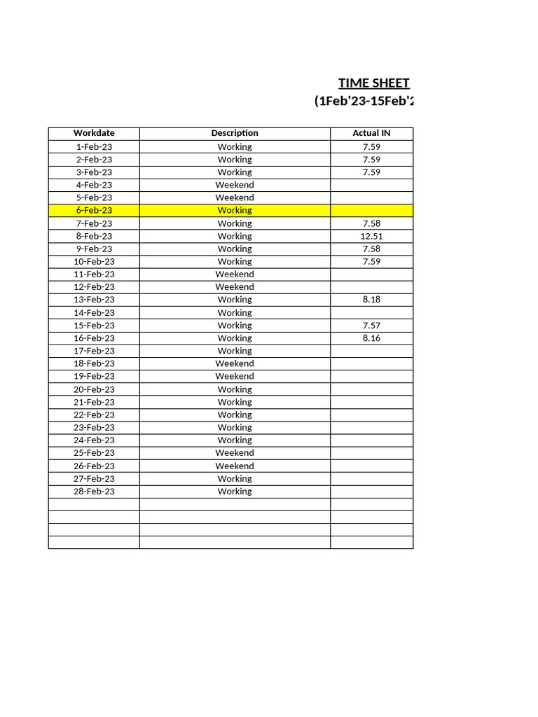 Noppadol Timesheet | PDF